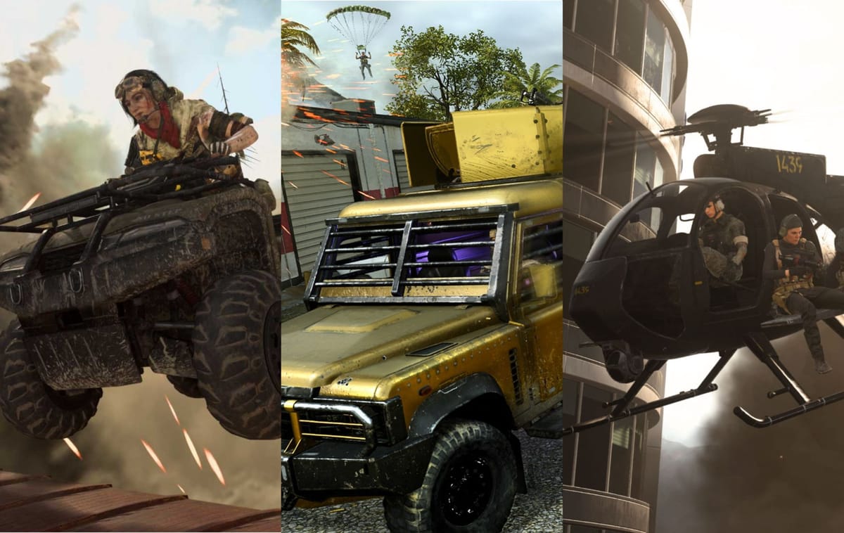 Warzone 2 : All new vehicles revealed in the trailer