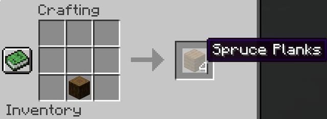 Spruce Log Block in Minecraft