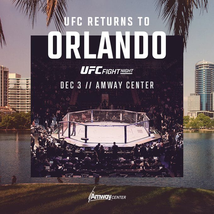 Breaking News: UFC announces return to Orlando in December
