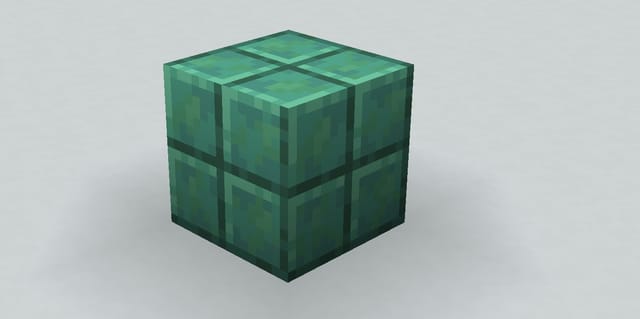 Oxidized Cut Copper in Minecraft