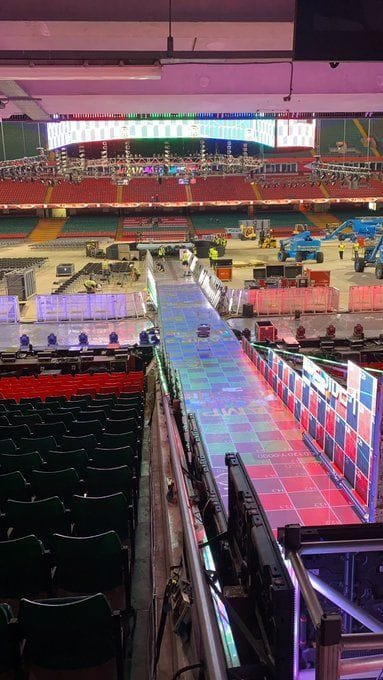 VIDEO: Sneak peek at the final grand set for WWE Clash at the Castle