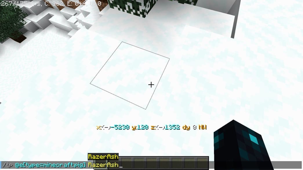 Teleporting animals in Minecraft using command