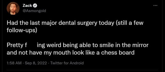 “I’m getting four root canals tomorrow” - Asmongold provides a heath ...