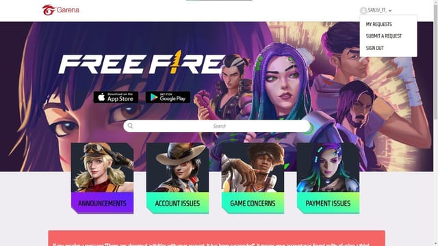 How to contact Free Fire support to resolve negative diamond and other ...