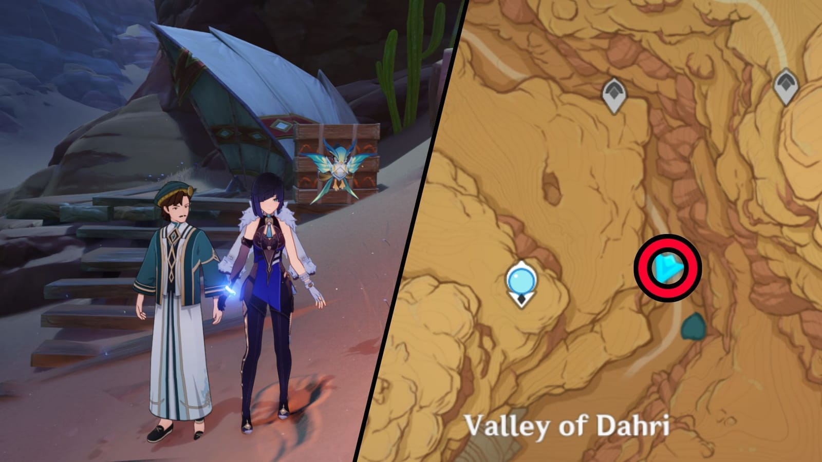 How to unlock hidden Teleport Waypoint at Valley of Dahri in Sumeru ...