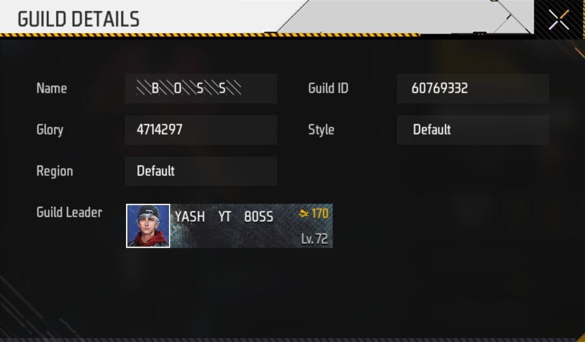 Boss Official’s Free Fire MAX ID, stats, rank, guild, YouTube income ...