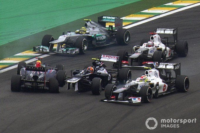 5 times an F1 race finished behind a safety car