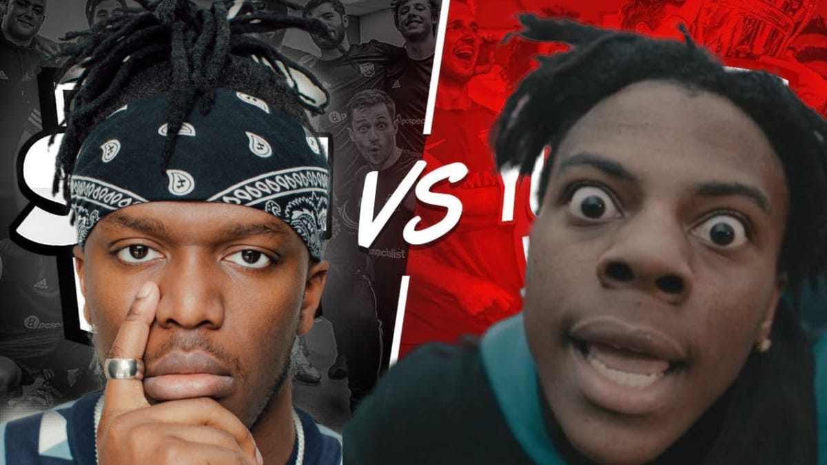 "Speed giving me an L": KSI reacts to IShowSpeed tackling him in first ...