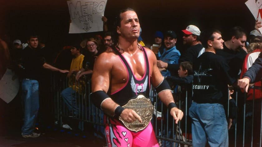 Natalya congratulates Bret Hart on receiving Canada's Walk of Fame plaque