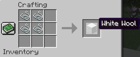 Wool in Minecraft