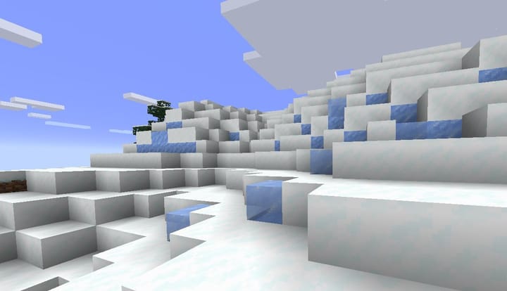Frozen Peaks in Minecraft