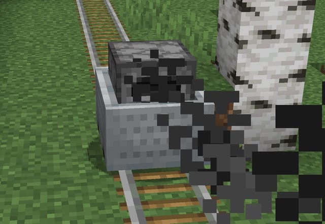 Minecart with Furnace‌ in Minecraft
