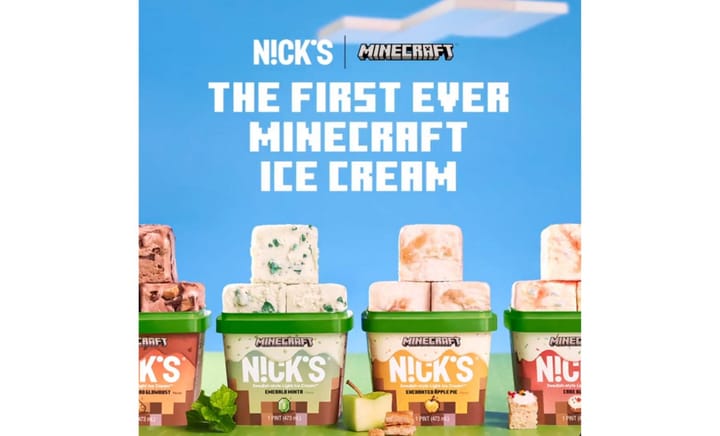 Minecraft announces 4 unique flavors of ice cream