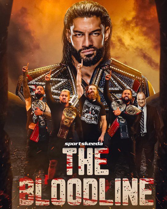 When did Roman Reigns and The Bloodline team up in WWE for the first time?