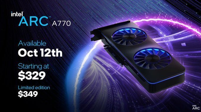 Acer unveils Intel ARC A770 as company's first consumer GPU