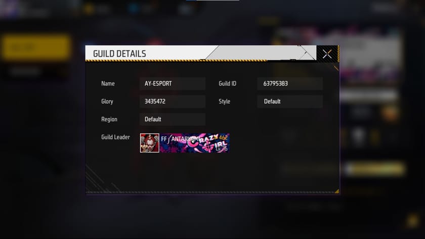 FF Antaryami's Free Fire MAX ID, stats, rank, guild, earnings, and more