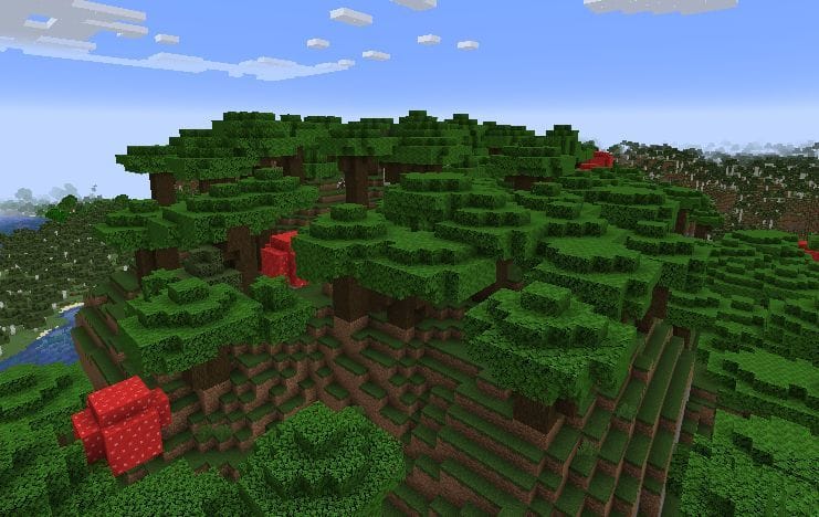 Dark Forest Hills in Minecraft