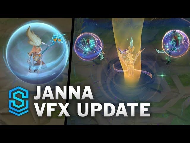 When does Janna VFX update release in League of Legends?