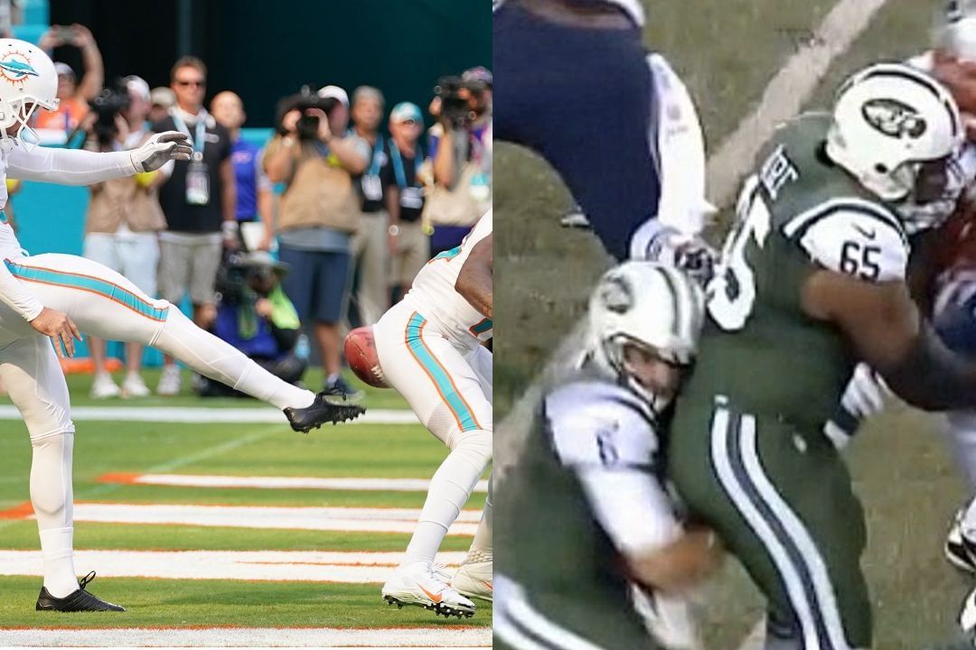 NFL world goes crazy over 'butt punt' during Bills vs Dolphins