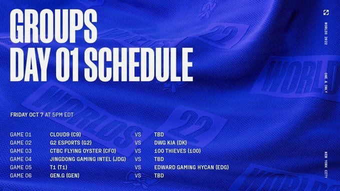 League of Legends Worlds 2022 Group Stage: Match Schedule, starting ...