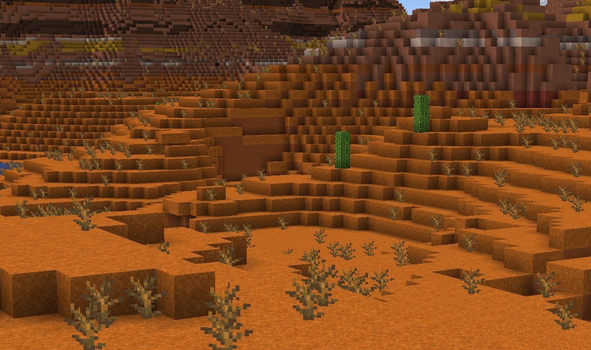 Eroded Badlands in Minecraft