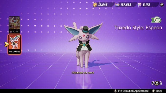 How to obtain Espeon's Tuxedo Style and Blastoise's Sacred Style ...