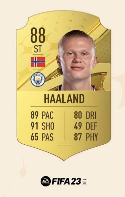 What is Erling Haaland's rating in FIFA 23? Stats, in-game meta ...