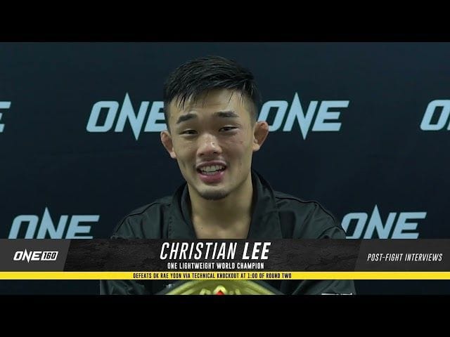 ONE Championship: Christian Lee says he's leveled up after world title ...