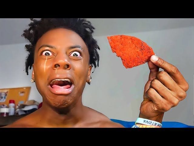 IShowSpeed tries the “hottest” chip challenge during Livestream ...