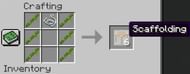 Scaffolding in Minecraft