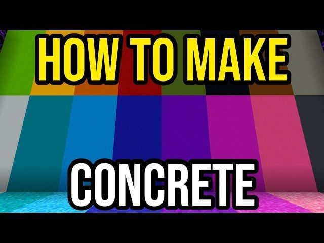 How to convert concrete powder into concrete in Minecraft