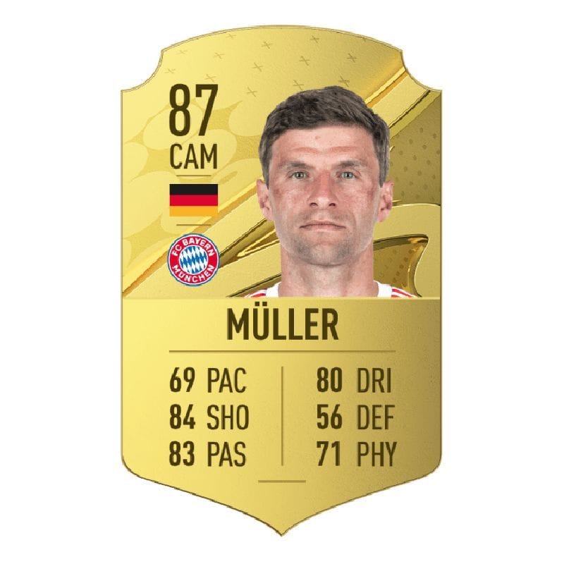What is Thomas Muller's rating in FIFA 23? Stats, in-game meta analysis ...