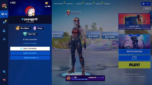 Fortnite: How to rally your friends from their profile or Reboot Rally ...