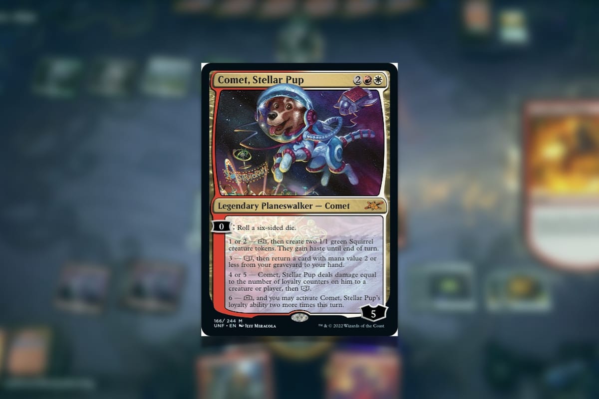 Magic: The Gathering's Comet, Stellar Pup is both adorable and ...