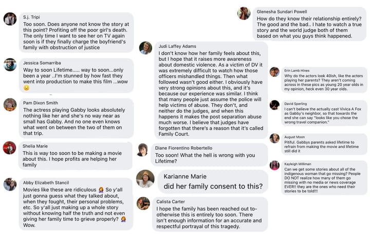 The Gabby Petito Story creators slammed as netizens curious about ...