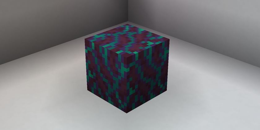 Warped Hyphae Block in Minecraft
