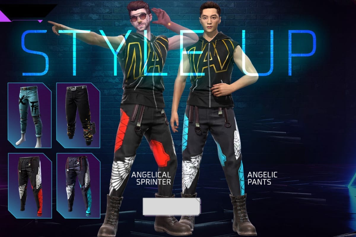 How to get rare Angelic Pants and Angelical Sprinter in Free Fire MAX ...