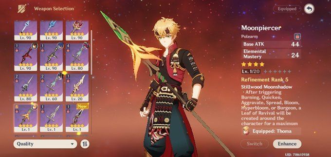 Best characters for craftable Sumeru weapons in Genshin Impact