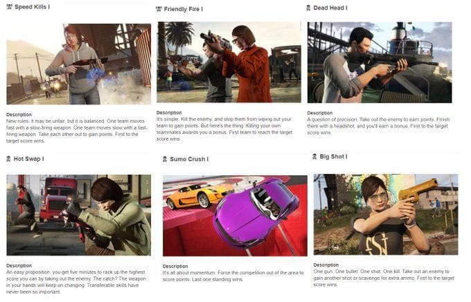 New GTA Online deathmatch modes revealed after weekly update