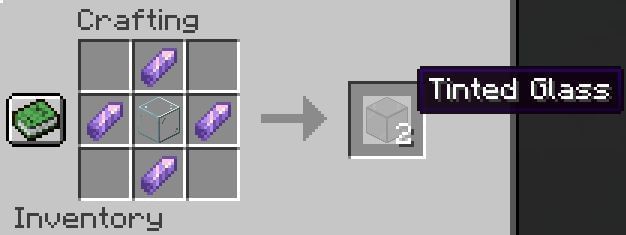 Tinted Glass Block in Minecraft