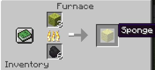 Wet Sponge in Minecraft in Minecraft