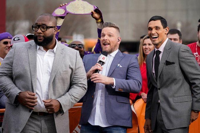 Who is WWE commentator Pat McAfee's wife?