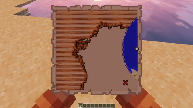 How do treasure maps work in Minecraft?