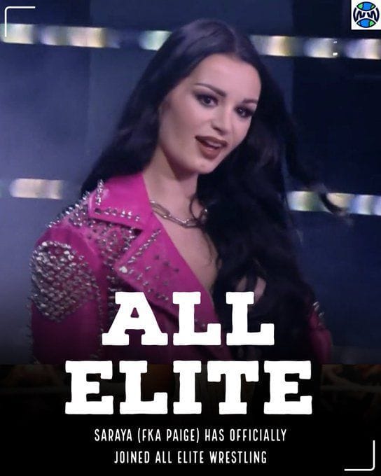 Who is Saraya (fka Paige in WWE) currently dating?