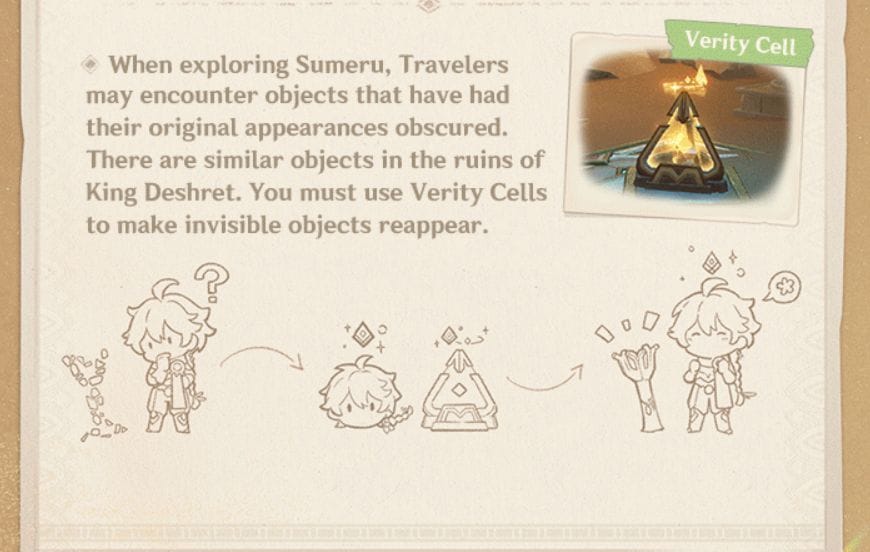 Genshin Impact Sumeru Desert enemies, Puzzle mechanics, exploration objects