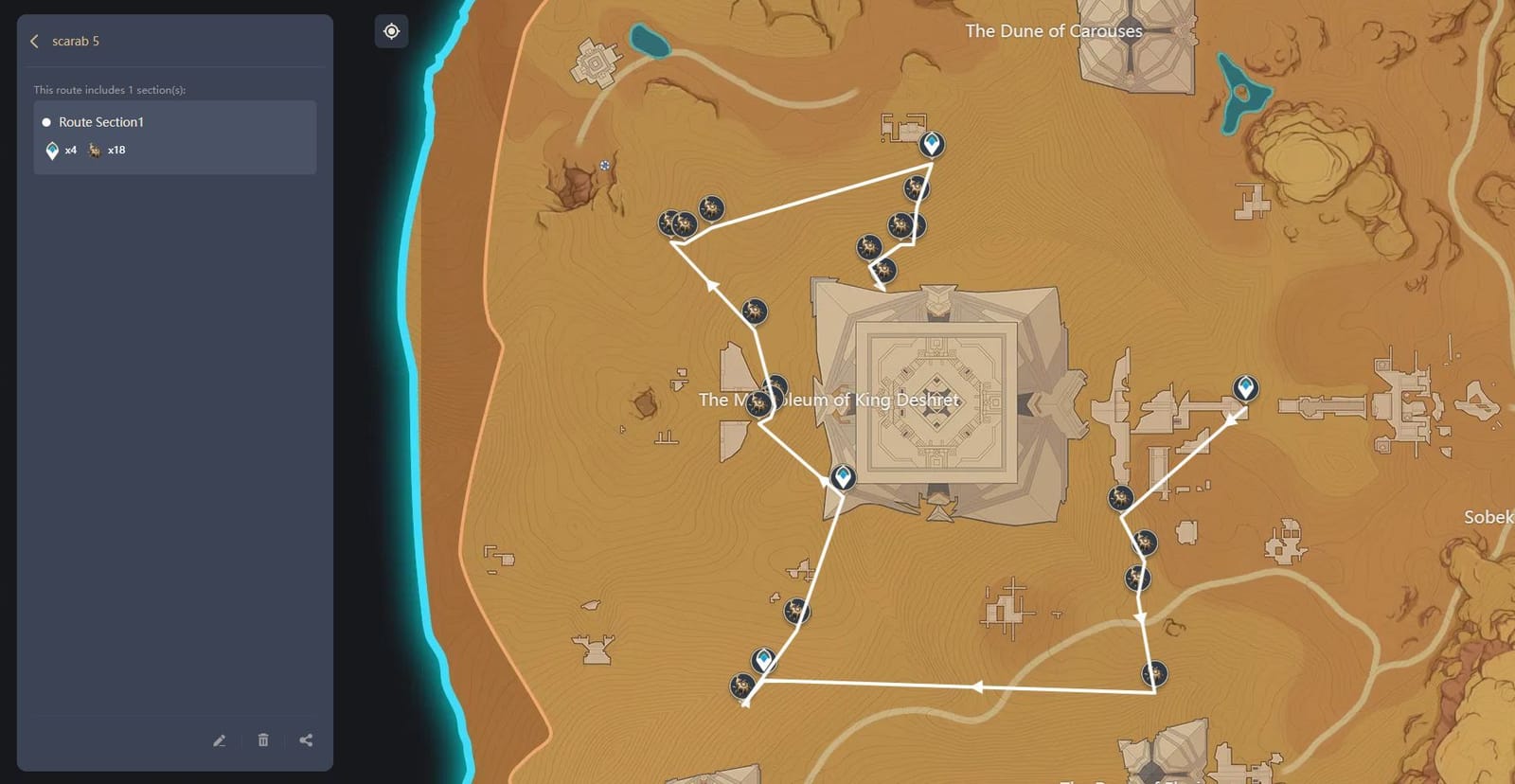 Genshin Impact Scarab locations with quickest farming routes