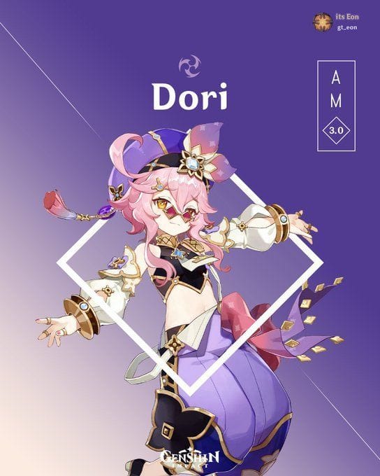 Ascension materials for Dori in Genshin Impact: Kalpalata Lotus ...