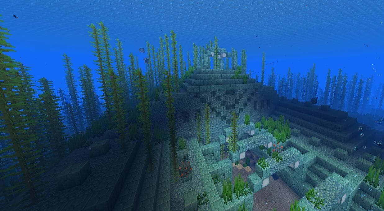 Deep Lukewarm Ocean in Minecraft