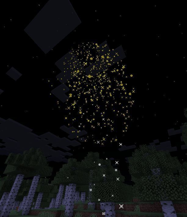 Firework rocket in Minecraft