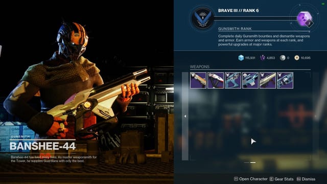 Destiny 2: Banshee-44 is selling a PvP god roll Fusion Rifle right now ...